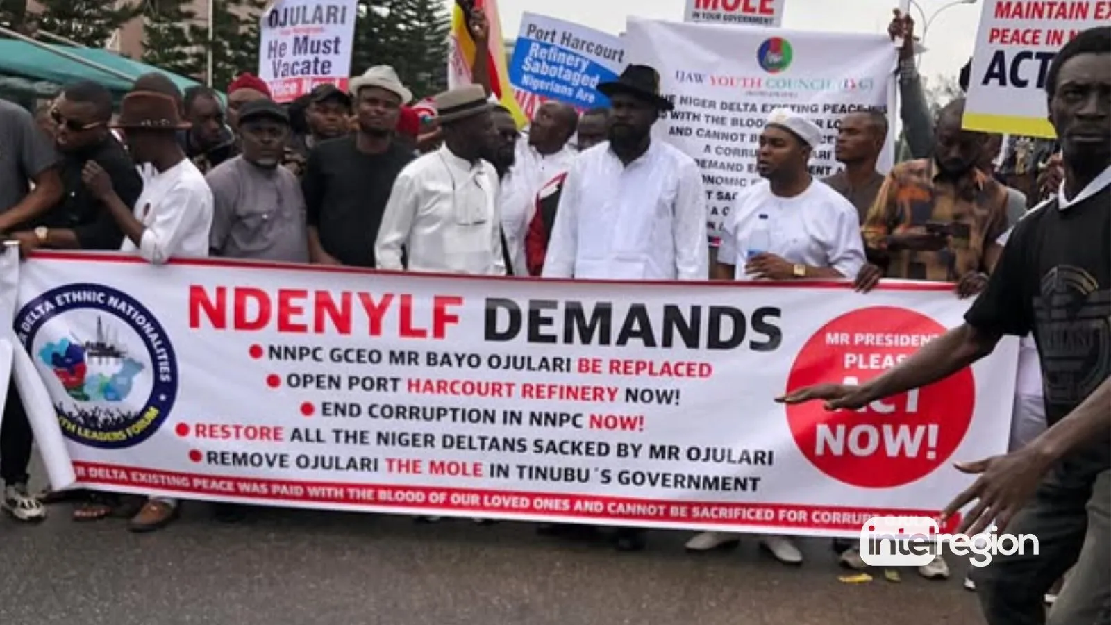 Niger Delta youths stage protest at NNPC headquarters in Abuja, ask ...