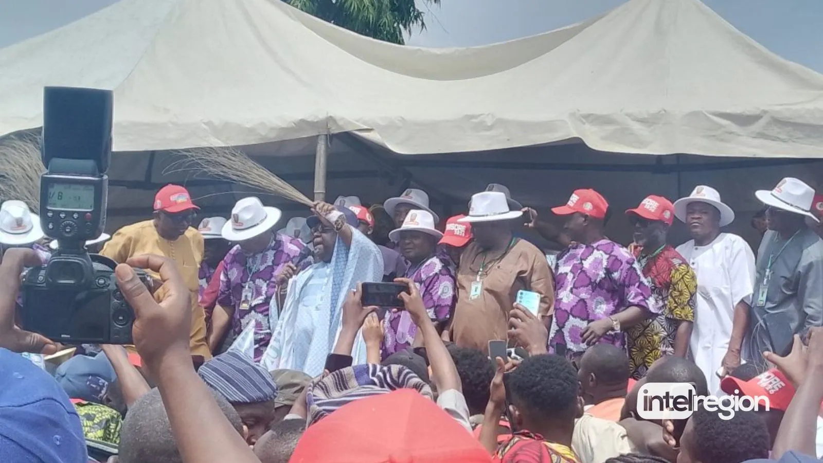 APC's Omisore beats supporter with broom in Osun while declaring ...