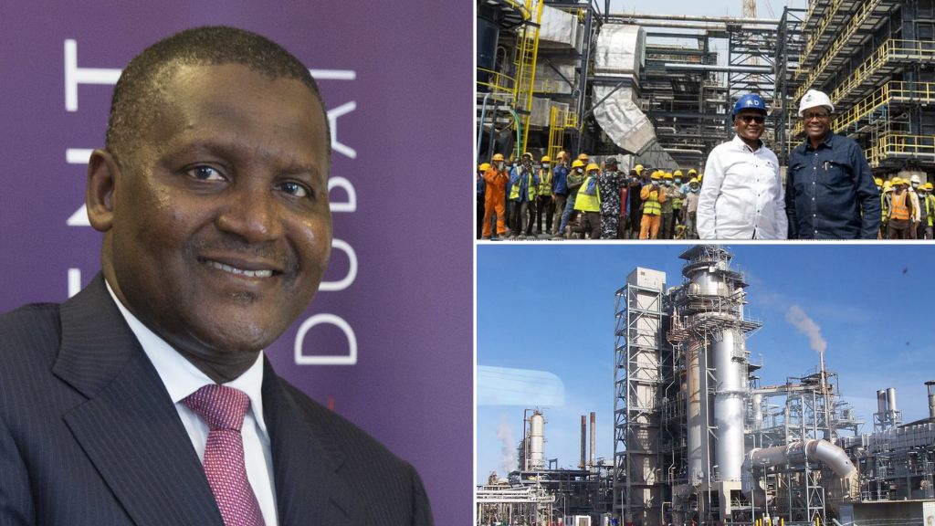 Dangote announces date to start refining petrol four months after commissioning his multi ...