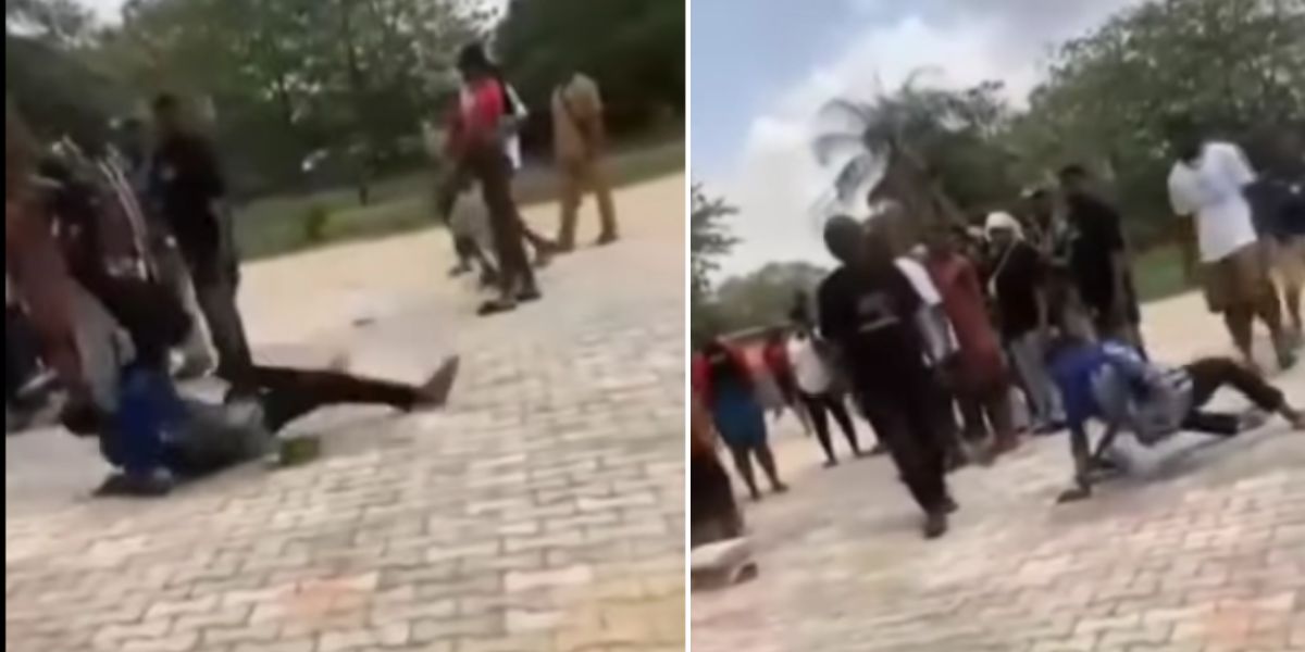 Outrage as angry Nigerian lecturer assaults polytechnic student in Imo for not following ...