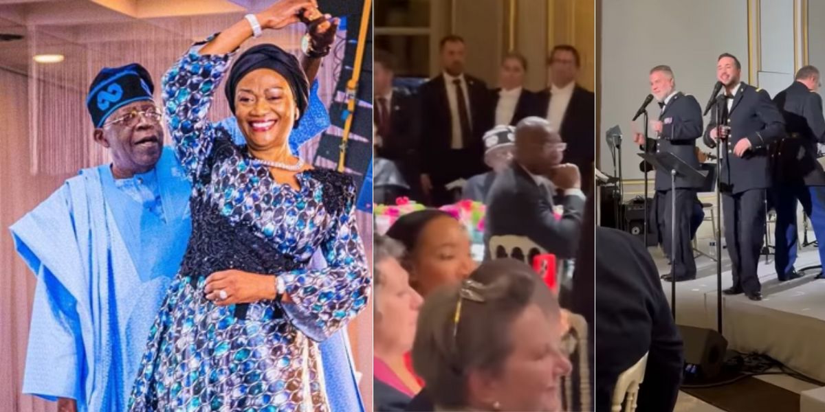 "See as our president leave us here dey enjoy life" - Nigerians react as video of Tinubu and his ...