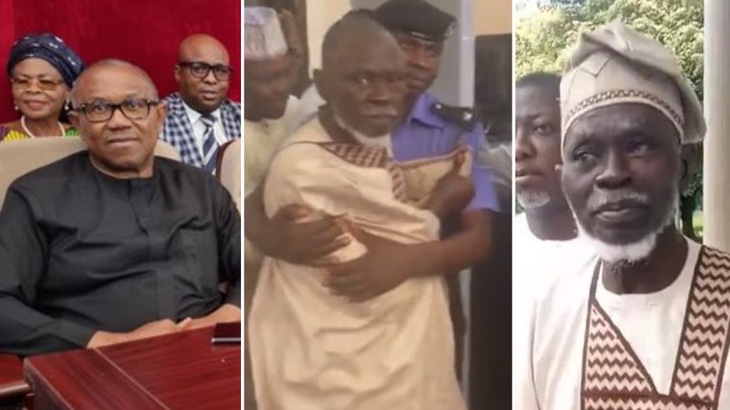 ‘Ole! Ole!’ - Chaos breaks out as Peter Obi’s supporters chase away Lamidi Apapa and his Labour ...