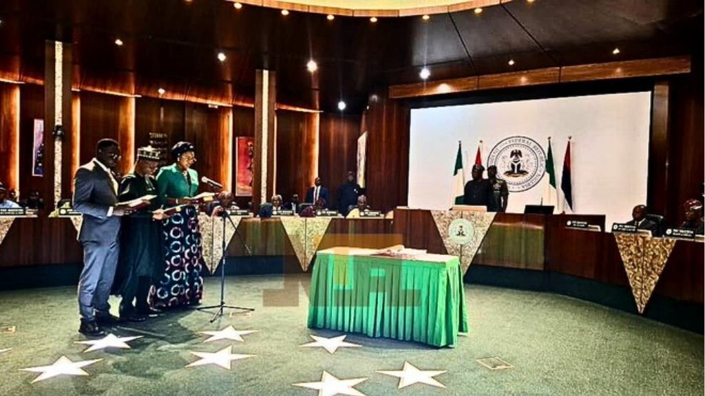 BREAKING: Tinubu swears in three new ministers into his cabinet (Video ... BREAKING: Tinubu swears in three new ministers into his cabinet (Video ...