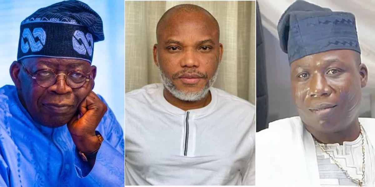 Yoruba Nation agitator Sunday Igboho urges Tinubu to order release of IPOB leader Nnamdi Kanu ...